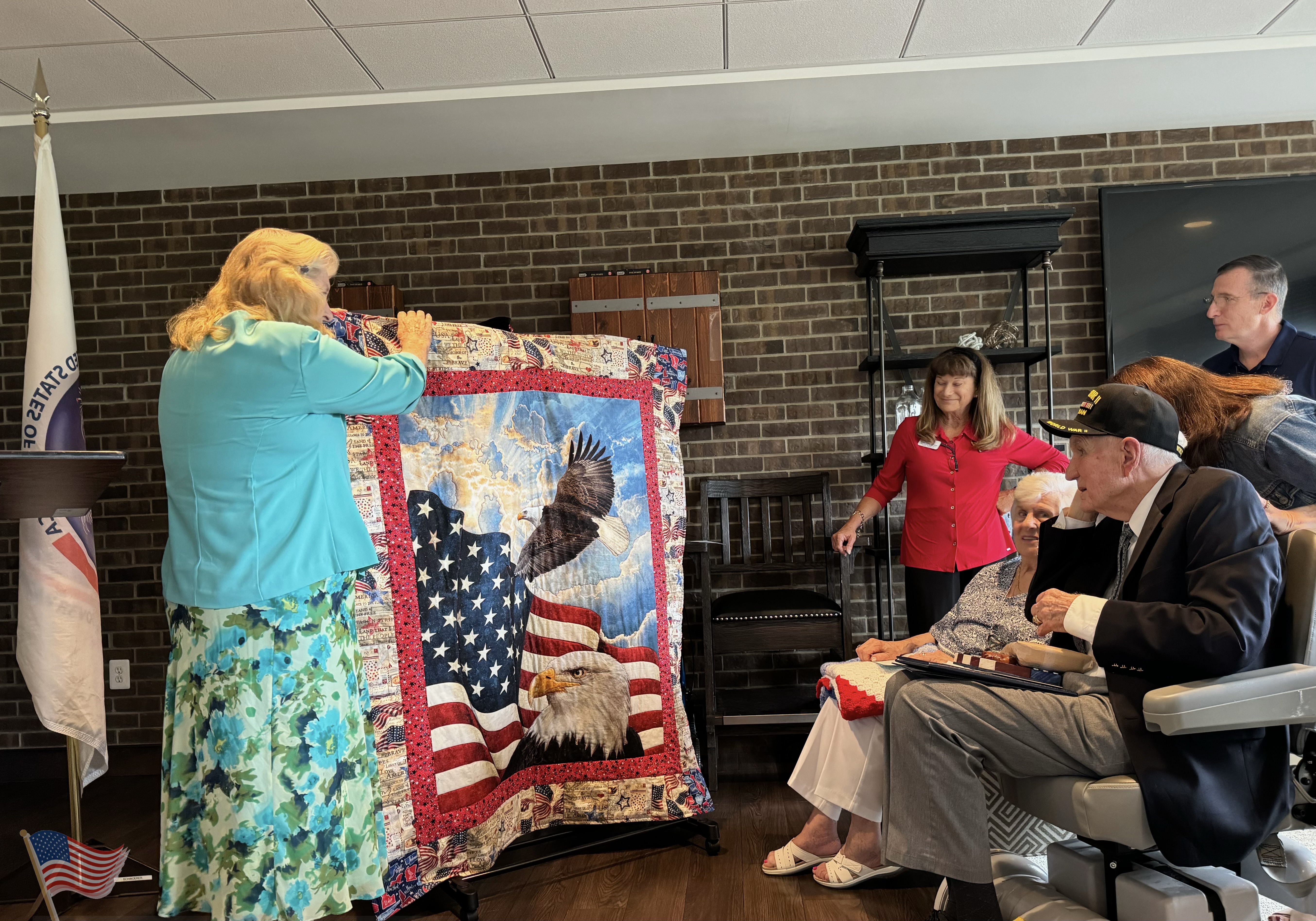 Veteran Honored on 100th Birthday by Sgt Maj John Champe Chapter